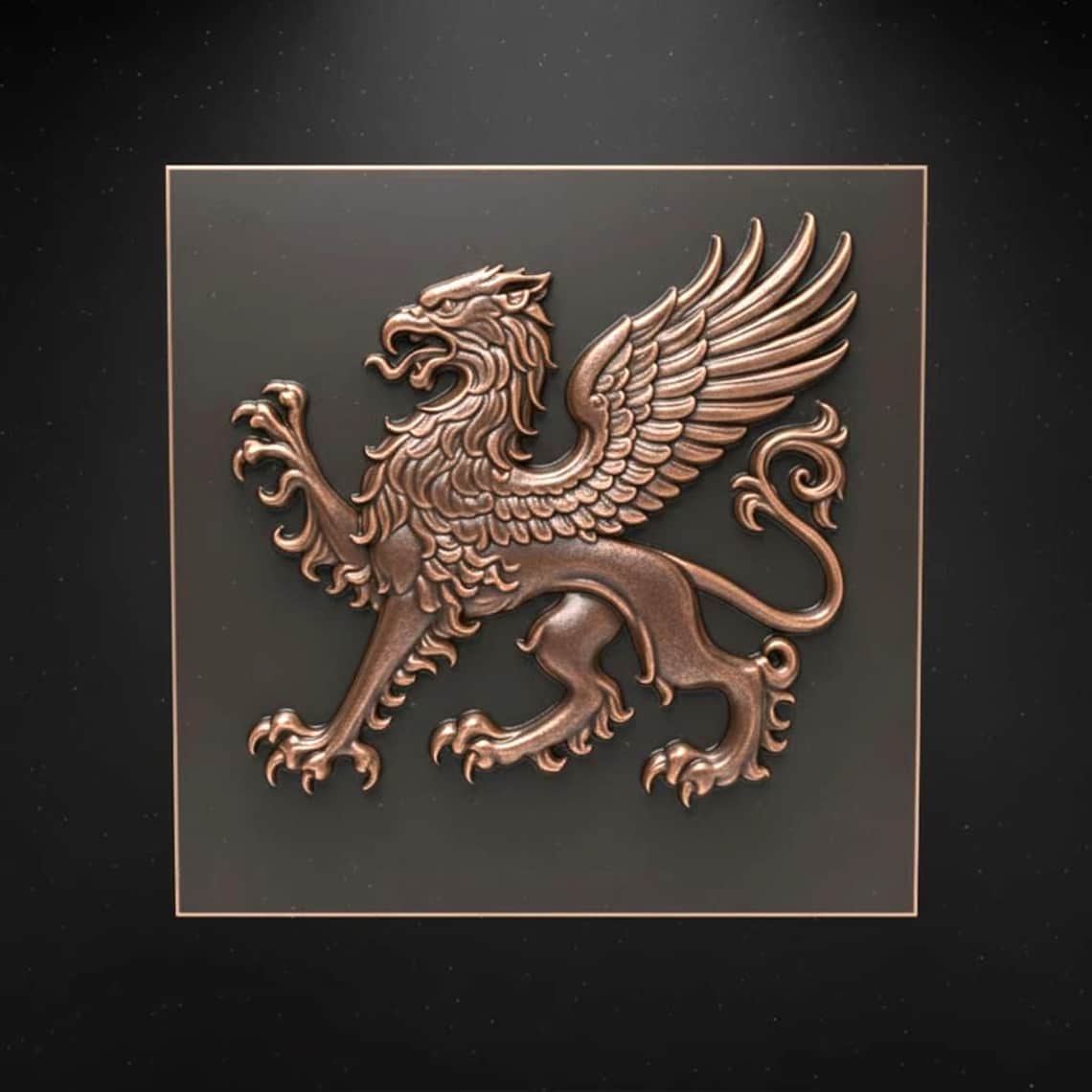 Griffin STL File for CNC Laser Engraving 3D Printing Mythical Creature ...