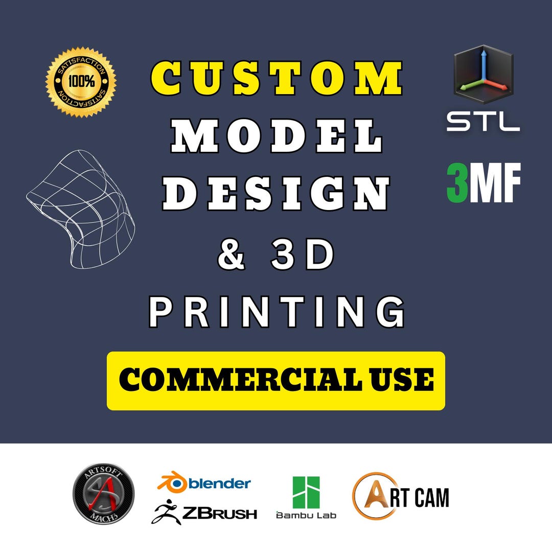 Custom STL File - CAD Modeling Service Personalized 3D Model Design for ...