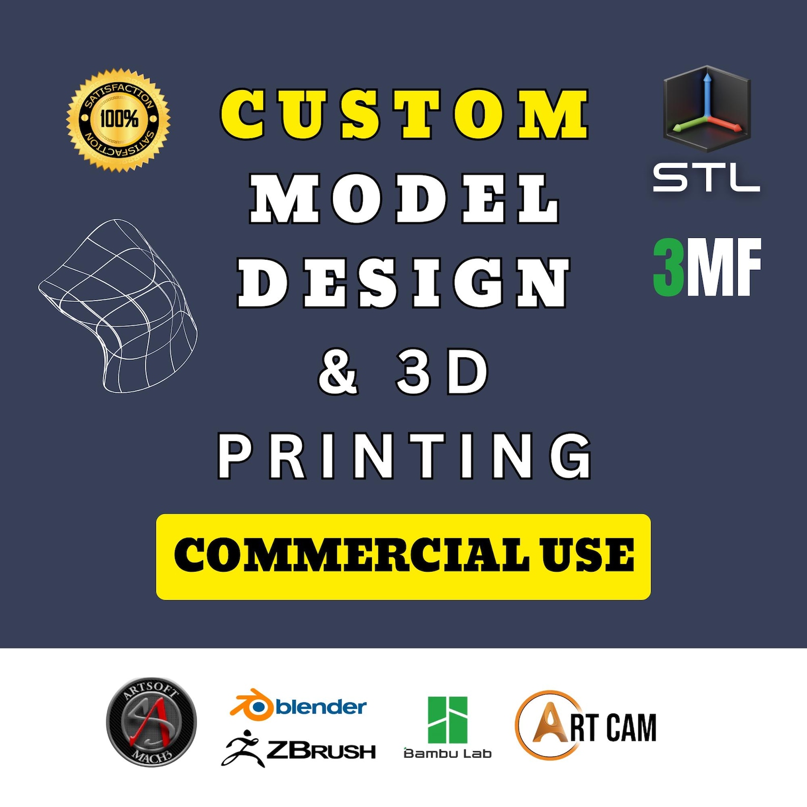 Custom STL File - CAD Modeling Service Personalized 3D Model Design for ...