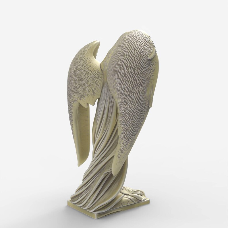 Praying Angel Statue STL File 3D Model for CNC Carving Relief 3D ...