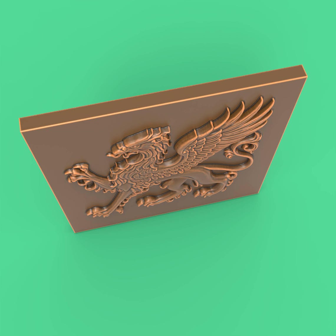 Griffin STL File for CNC, Laser Engraving, or 3D Printing | Mythical ...