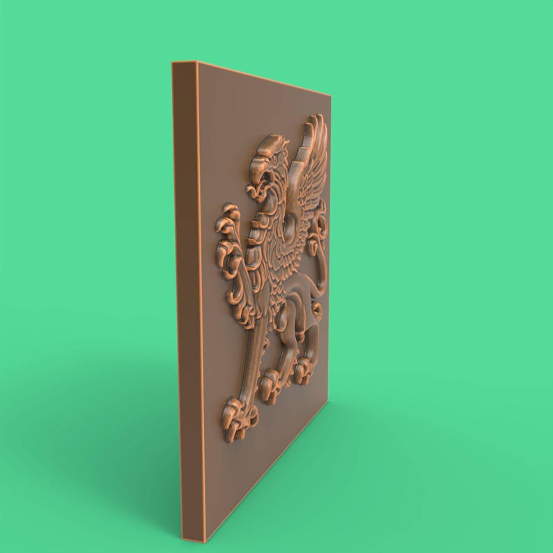 Griffin STL File for CNC, Laser Engraving, or 3D Printing | Mythical ...