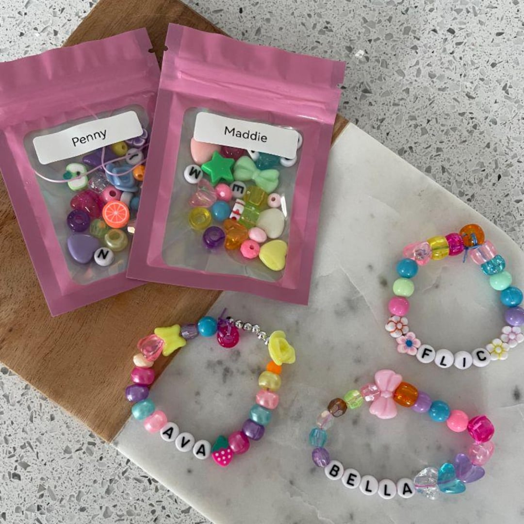 DIY Personalised Bracelet Kit, Make Your Own Bracelets, Craft Kit for ...