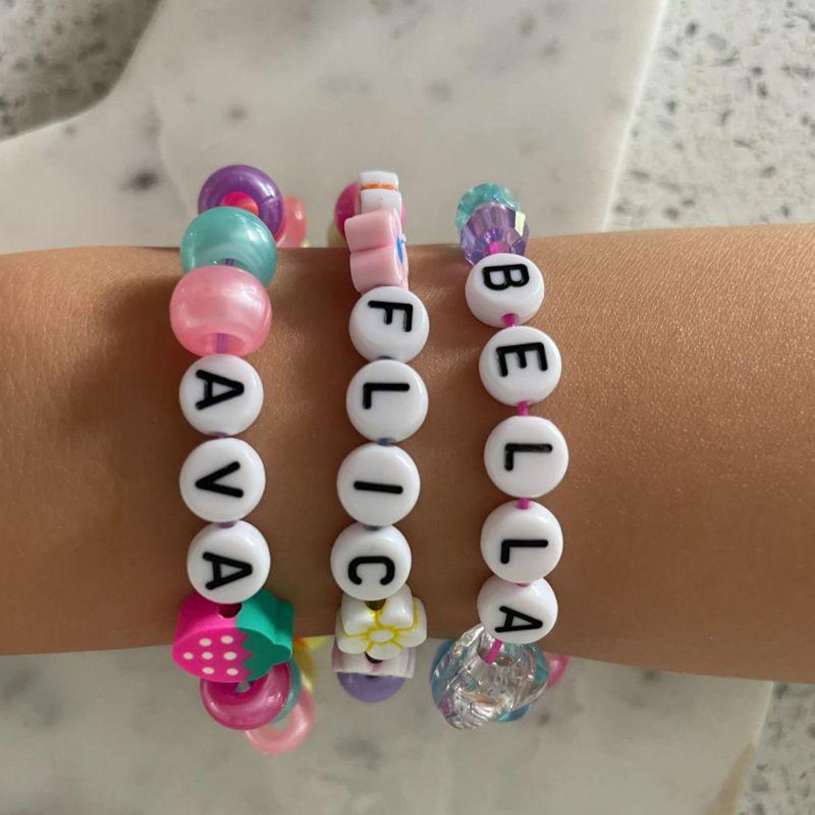 DIY Personalised Bracelet Kit, Make Your Own Bracelets, Craft Kit for ...