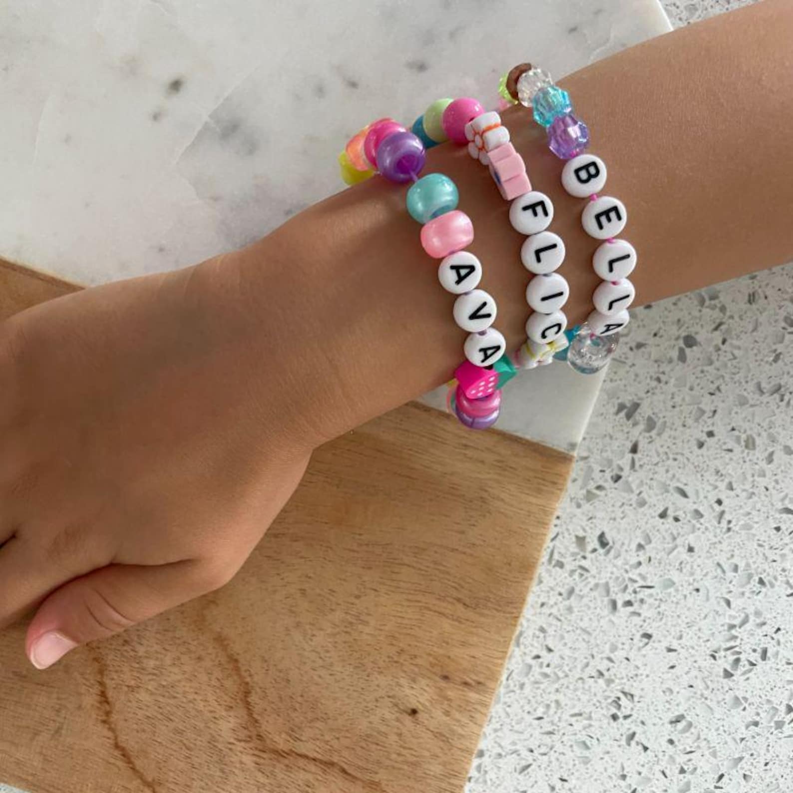 DIY Personalised Bracelet Kit, Make Your Own Bracelets, Craft Kit for ...