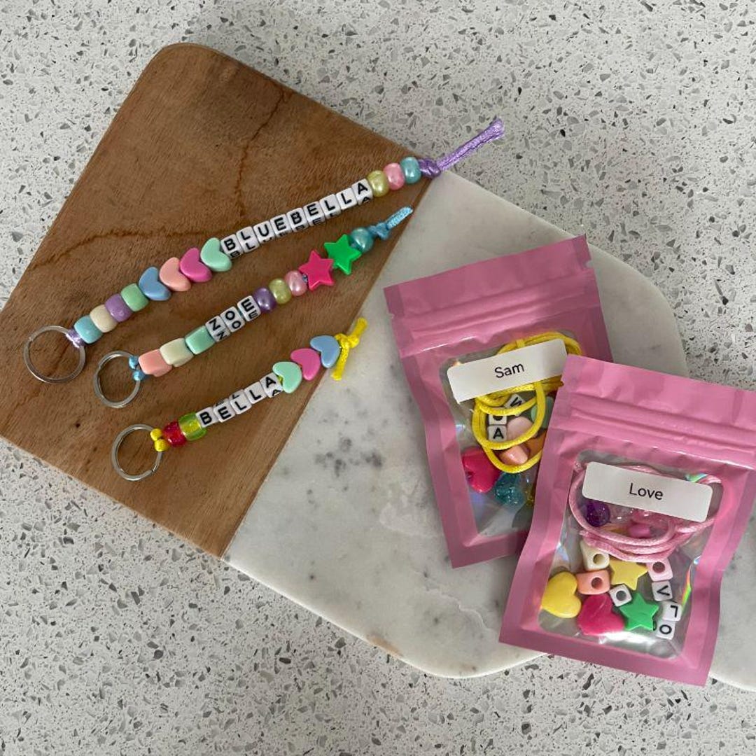 DIY Personalised Keyring Kit | Make Your Own Keyring | Craft Kit for ...