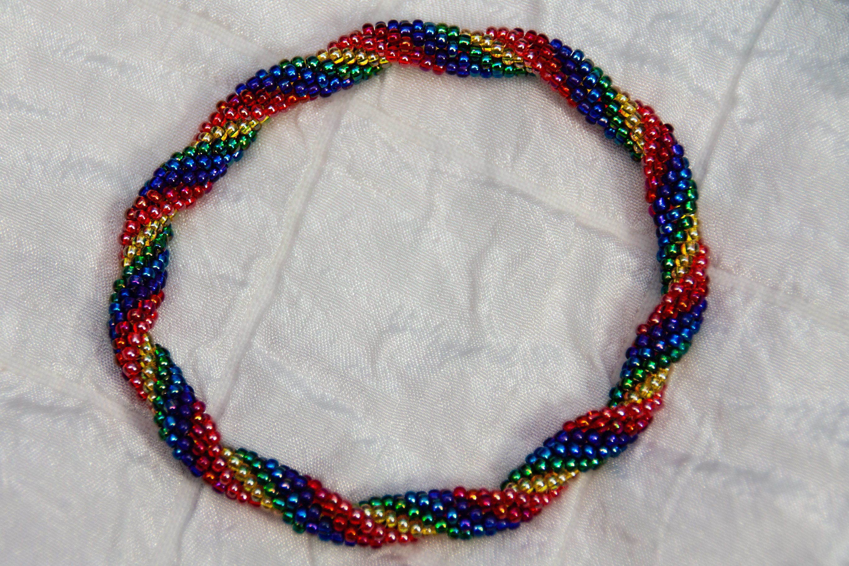 Rainbow Spiral Bangle Bracelet - Etsy Singapore