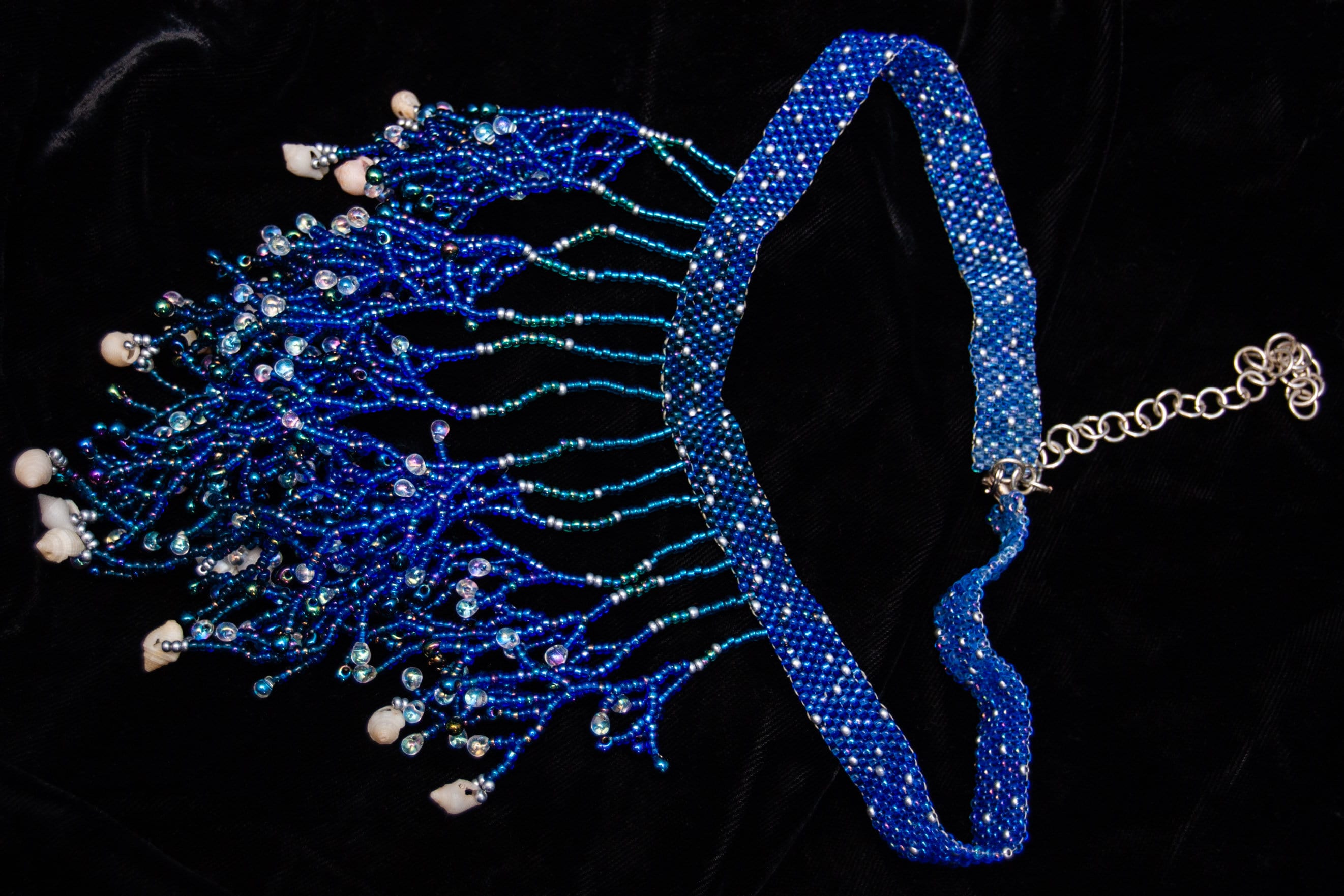 Ombre Waterfall Choker With Branched Fringe, Available in 2 Colors ...