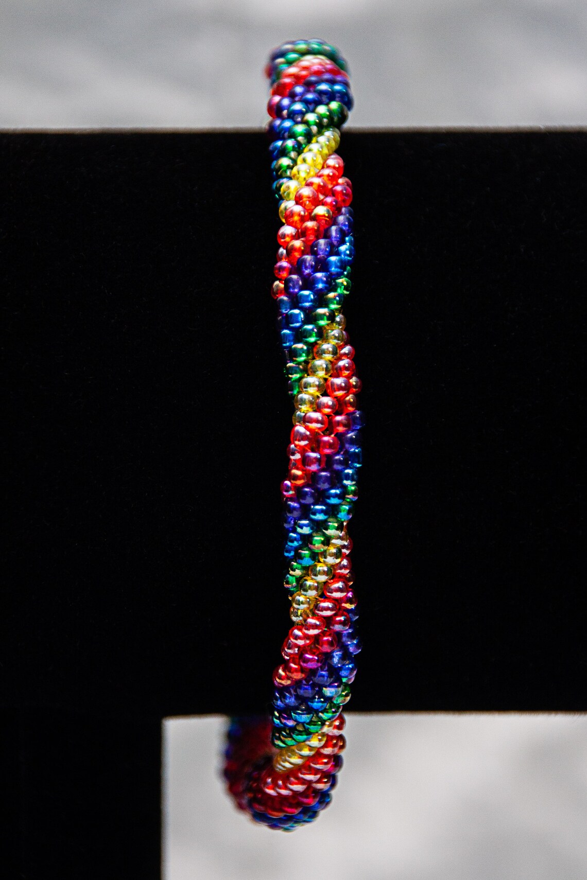 Rainbow Spiral Bangle Bracelet - Etsy Singapore