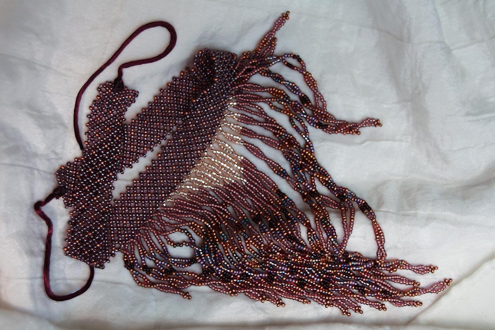 Twisted Waterfall Choker in Shades of Amethyst - Etsy