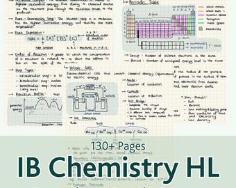 IB Chemistry Study Notes With Exercises and Examples HL and SL ...