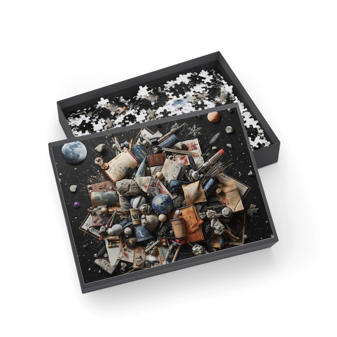 Space Galaxy Exploration Collage Puzzle | 500-1000 Jigsaw Puzzle - Etsy