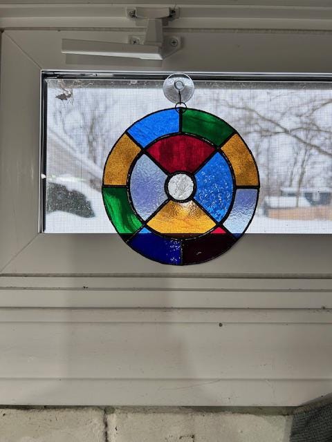 Sun Disc-stained Glass Suncatcher - Etsy
