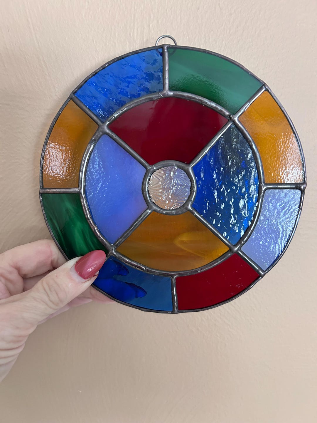 Sun Disc-stained Glass Suncatcher - Etsy