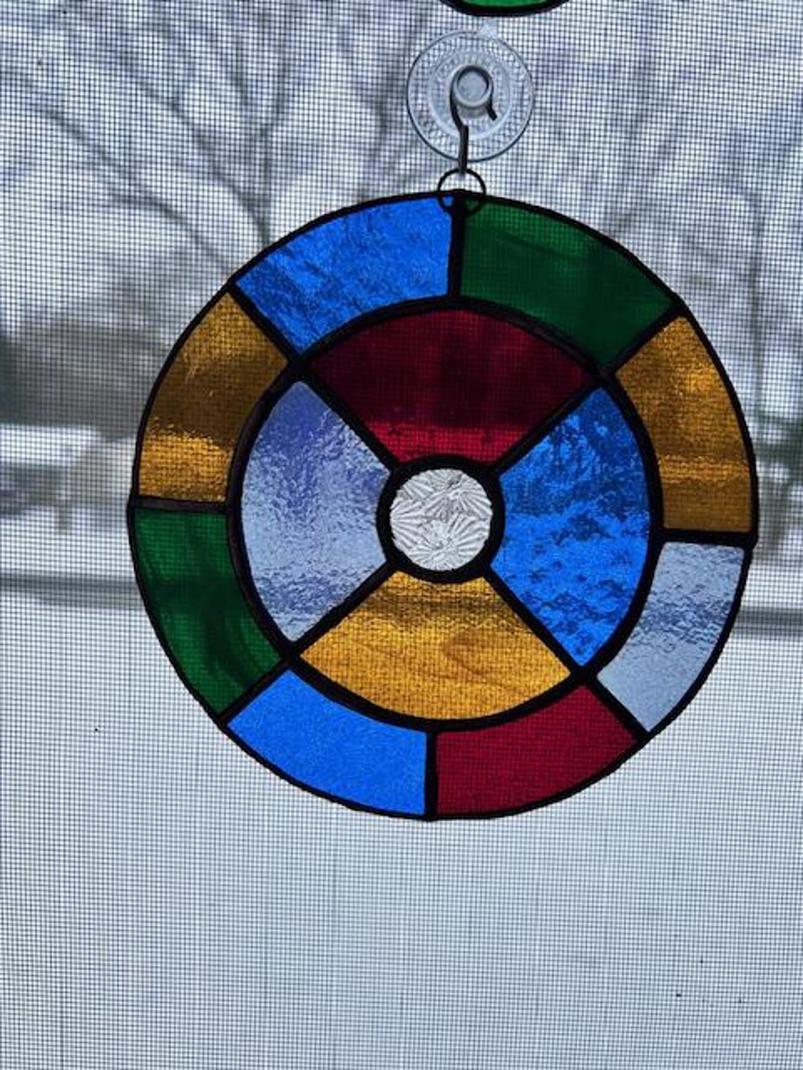 Sun Disc-stained Glass Suncatcher - Etsy