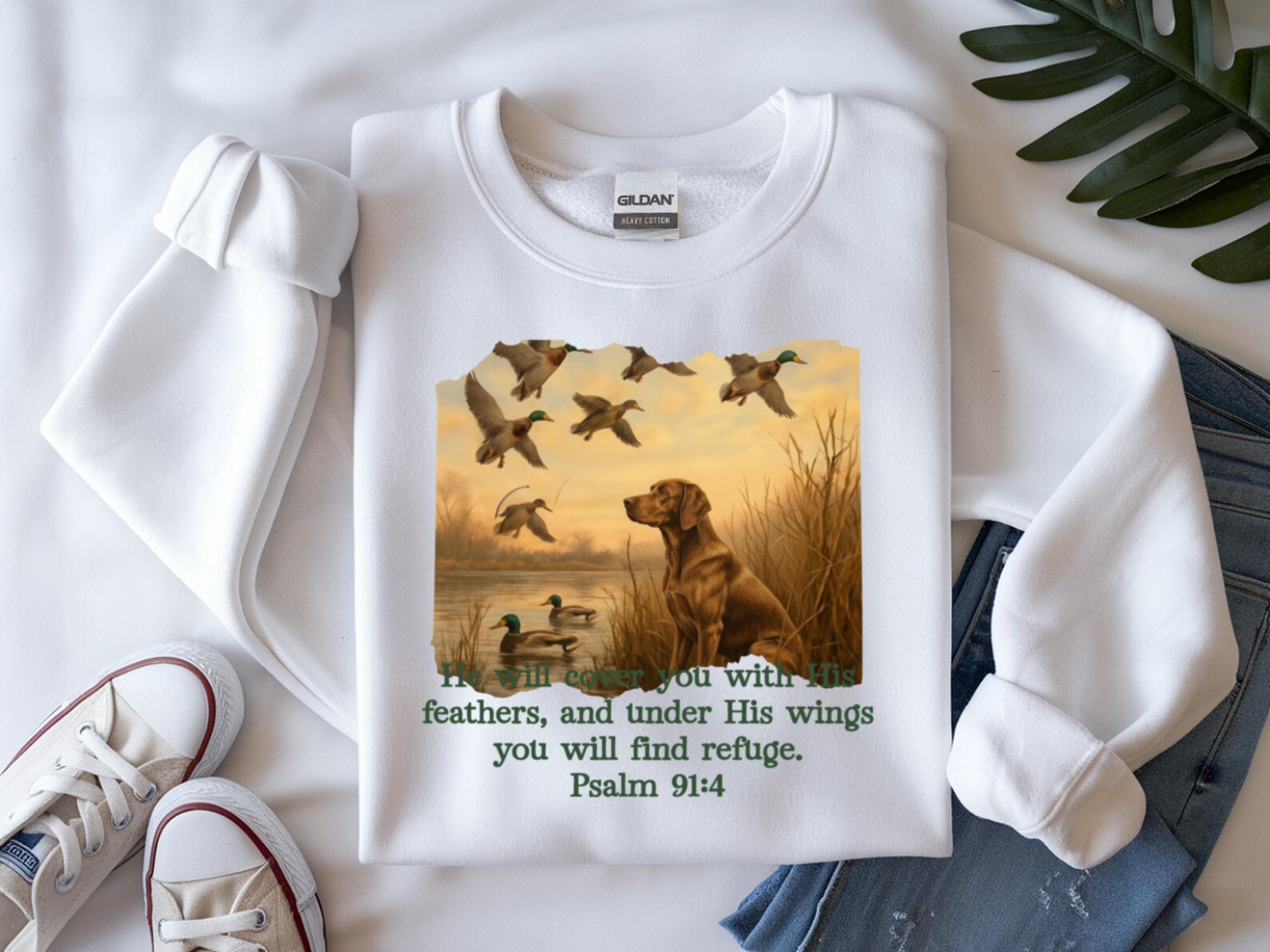 Christian Duck Hunting PNG | Psalm 91:4, Outdoorsman (digital Download ...