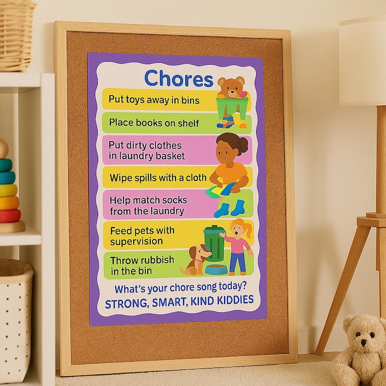 Chore Chart for 3 Year Olds | Digital Download | Age Appropriate Chore ...