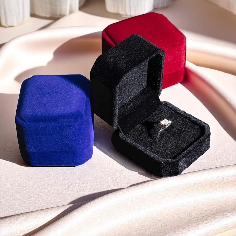 Velvet Ring Box: Elegant Engagement, Wedding, or Keepsake - Etsy