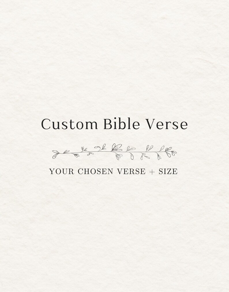 Custom Bible Verse Print | Personalized Scripture Wall Art | Christian ...