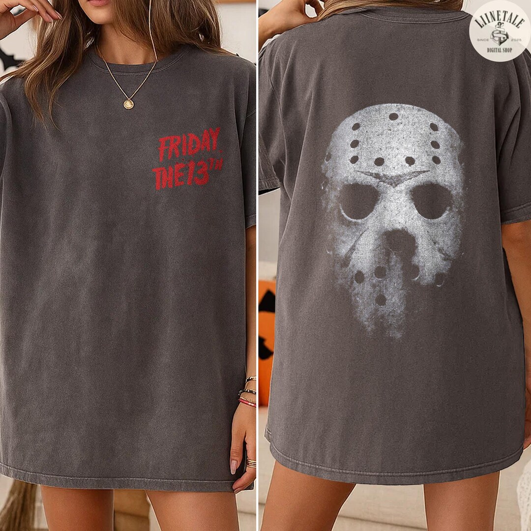 Horror Jason Voorhees Comfort Colors Shirt, Horror Movie Shirt, Friday ...