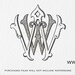 Vintage WW Monogram | Instant Download | High Resolution 16 X 16 Png ...