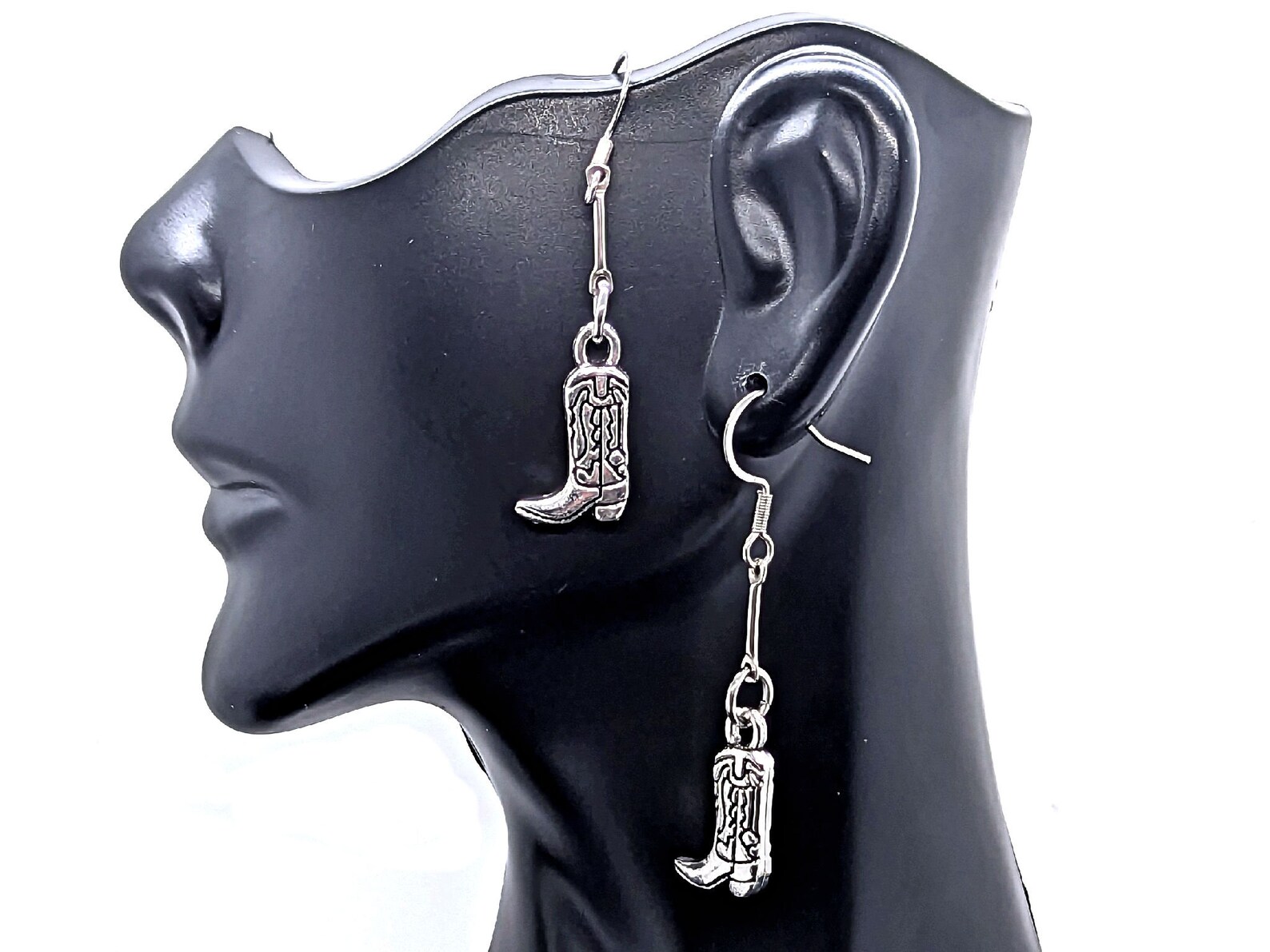 Western Boot Charm Earrings // Cowgirl Jewelry // Horseback - Etsy