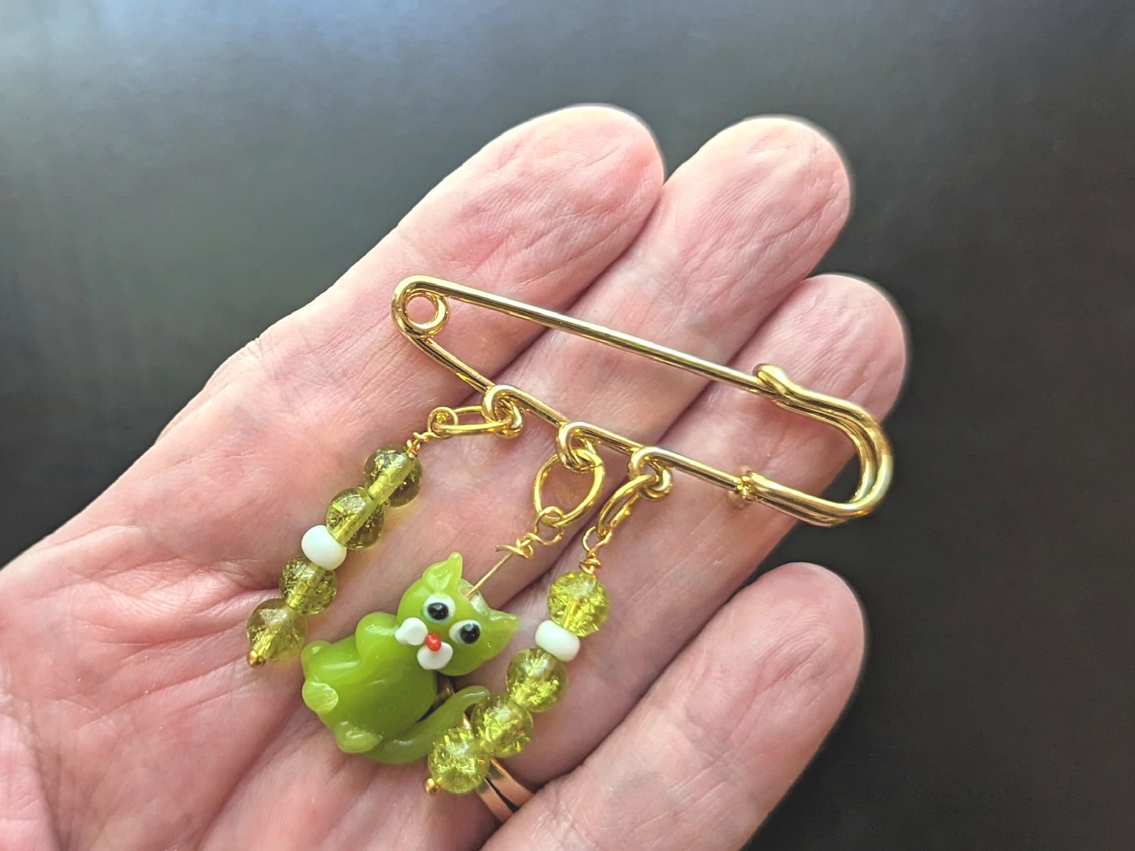 Decorative Diaper Bag Pin, Gold Safety Pin Brooch Jewelry for Baby ...