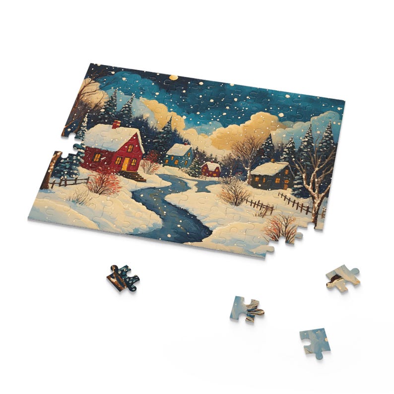 Winter Wonderland Puzzle | Cozy Holiday Jigsaw | Family Game Night ...