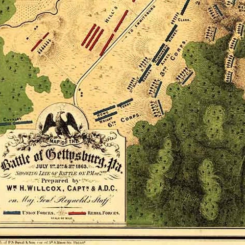 Antique Map Battle of Antietam 1862 Civil War | Etsy