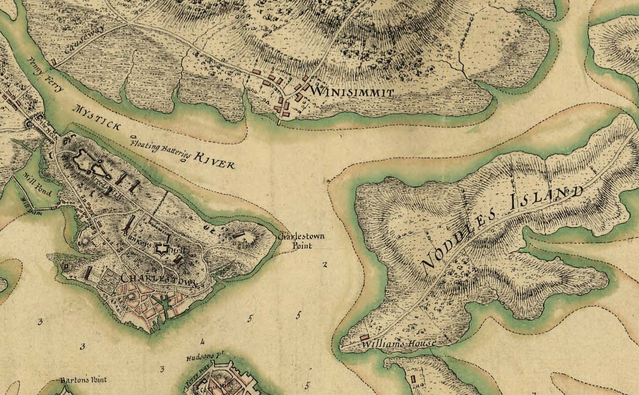 Mappa Antica Boston Harbor 1775 - Etsy Italia