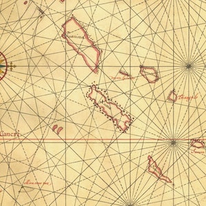 Antique Map of Cuba and the Bahamas 1650 - Etsy