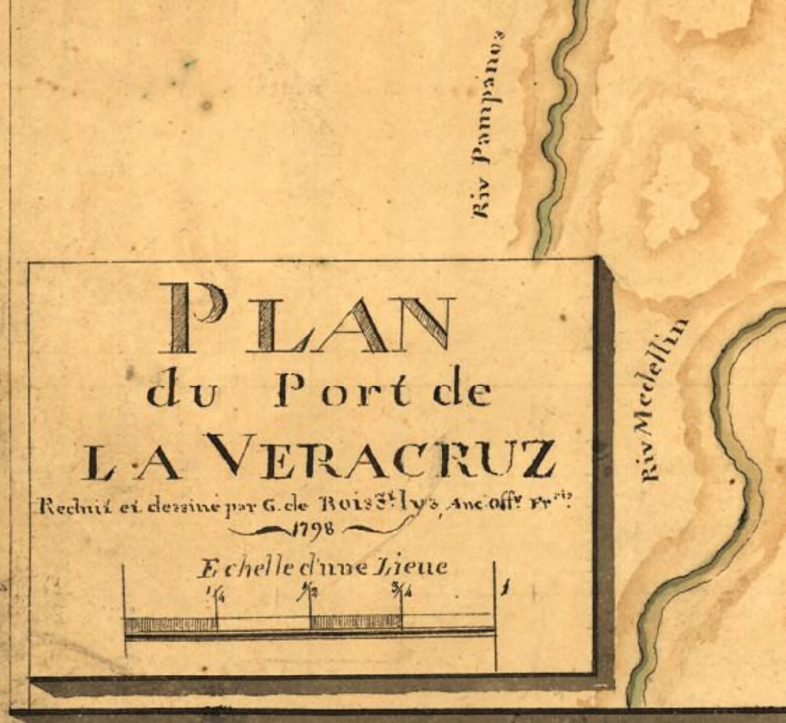 Antique Map Mexico Veracruz 1798 - Etsy