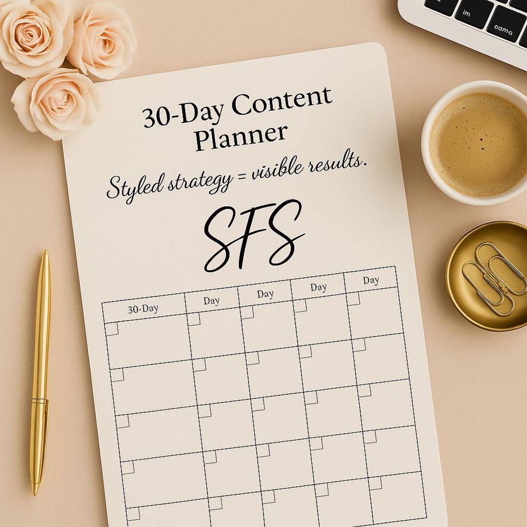 30 Day Instagram Content Calendar for Small Business Editable Canva ...