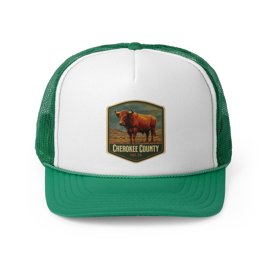 Rustic Cherokee County Trucker Caps - Vintage Farm Style Hat, Outdoor ...