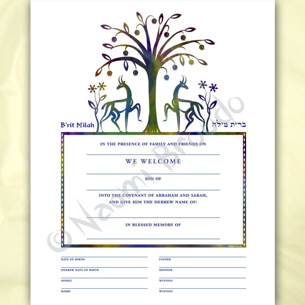 Tree of Life Certificate - Etsy