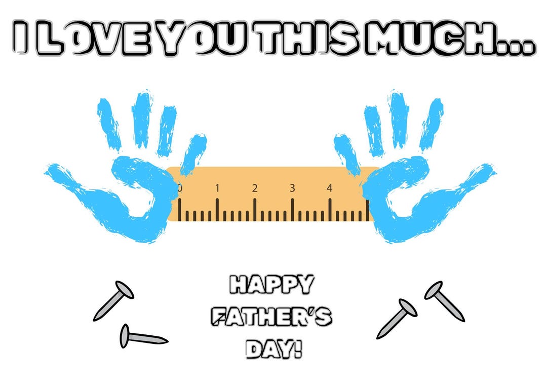 Heartfelt Father's Day Handprint Craft - Etsy