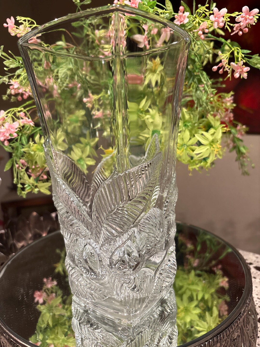 Vintage ARC France, High-quality Glassware Leaf and Flower Raised ...