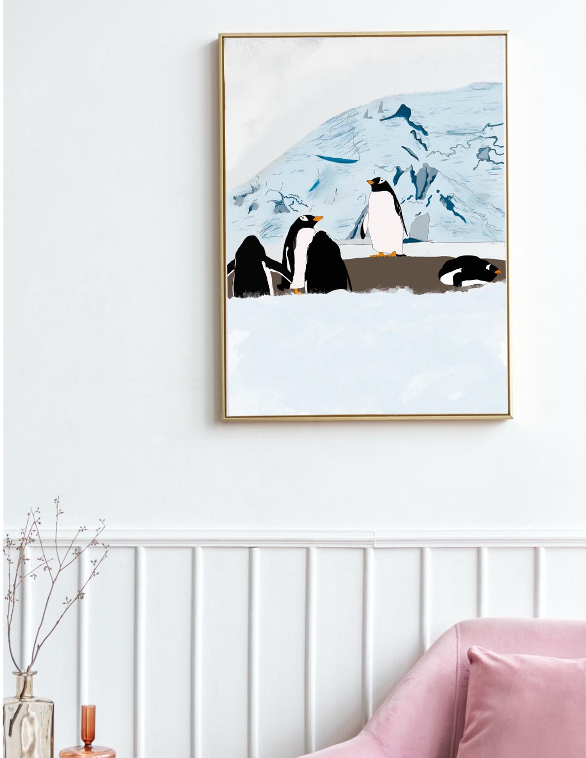 Penguins of Antarctica Art Print – Gallery Wall Decor - Etsy