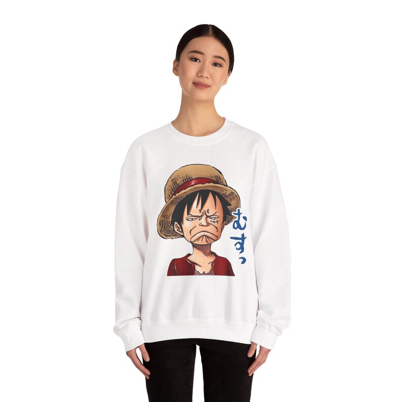 ONE PIECE LUFFY Cool Anime Character Crewneck Sweatshirt, Anime Gift ...