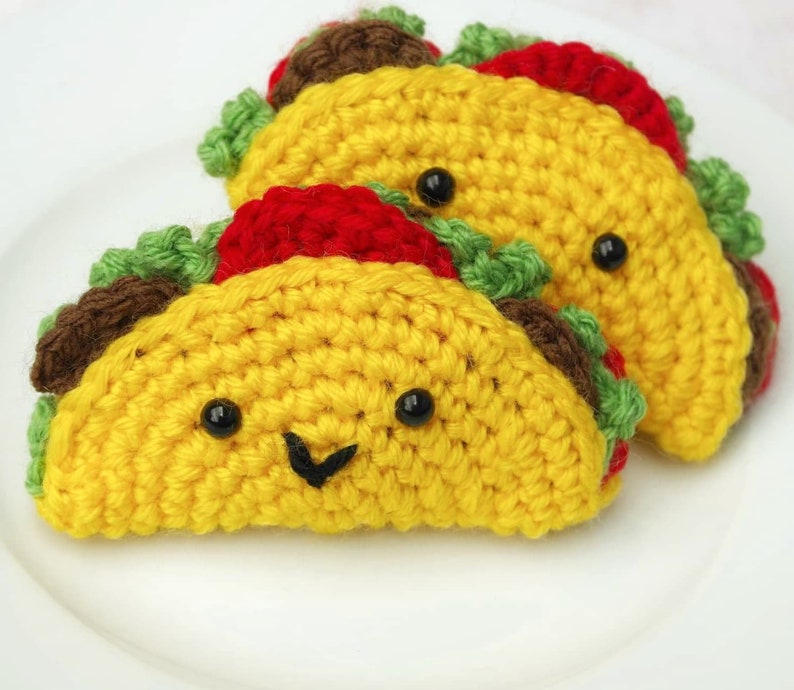Taco Toy Amigurumi Crochet Pattern INSTANT DOWNLOAD tiny - Etsy