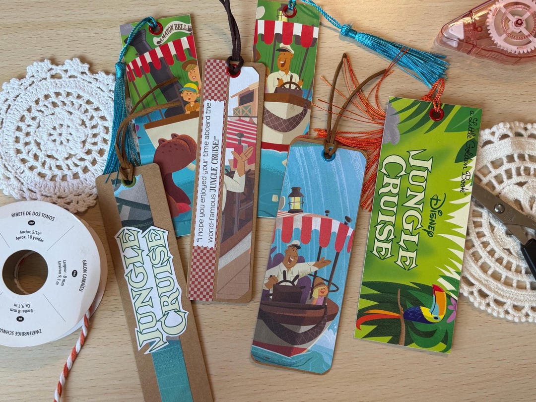 Jungle Cruise Bookmark – Handmade From Upcycled Little Golden Book ...