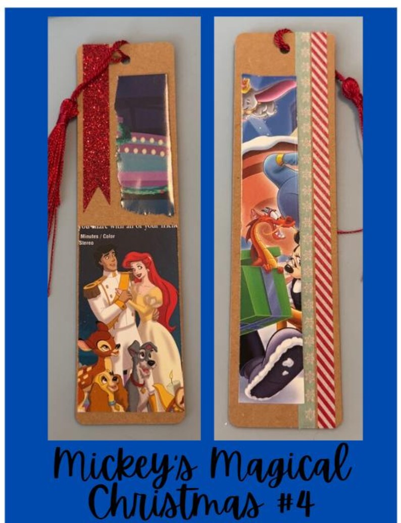 Disney VHS Bookmarks – Upcycled Christmas Carol, Holiday Gift - Etsy