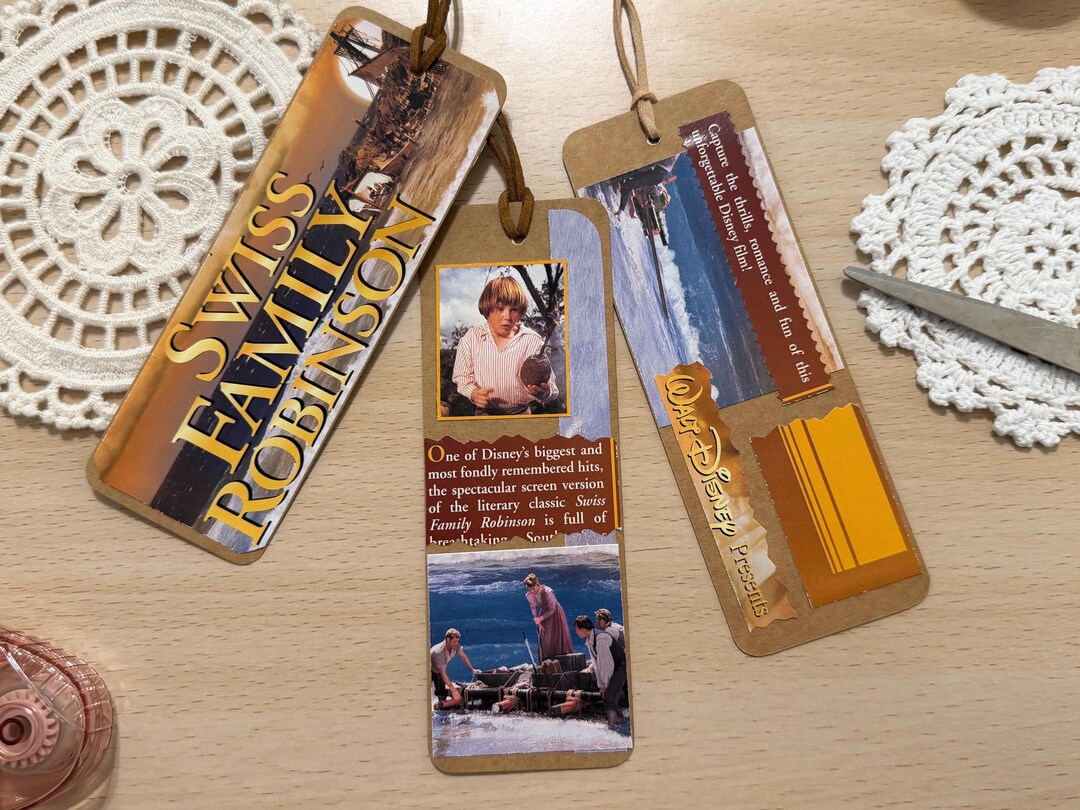 Swiss Family Robinson VHS Bookmark – Handmade From Upcycled Disney Case ...