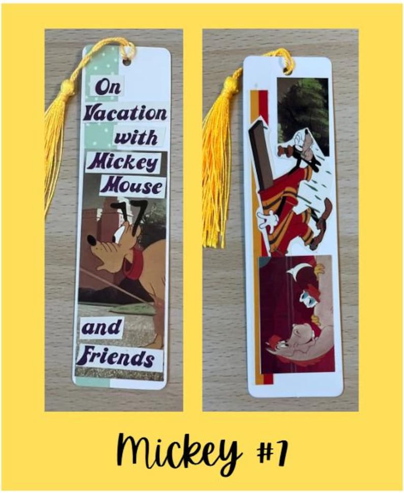Mickey Mouse VHS Bookmark – Handmade From Vintage Disney Cover – One-of ...