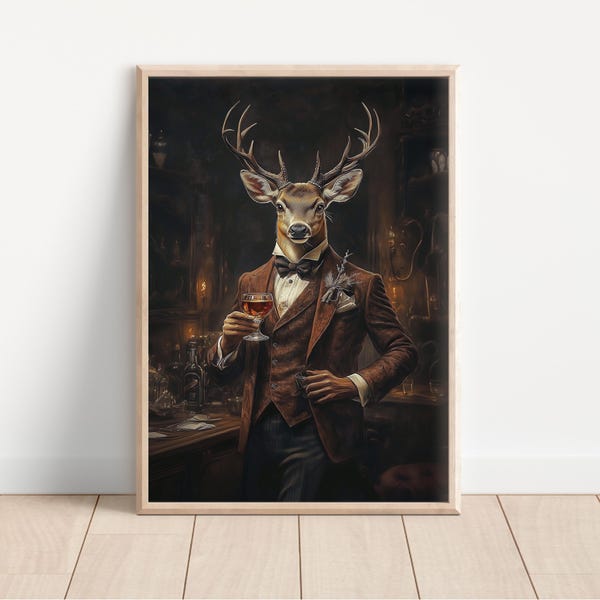 Scottish Stag - Etsy
