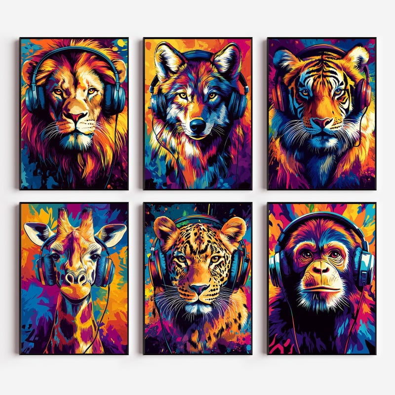 Graffiti Art Animals - Etsy UK
