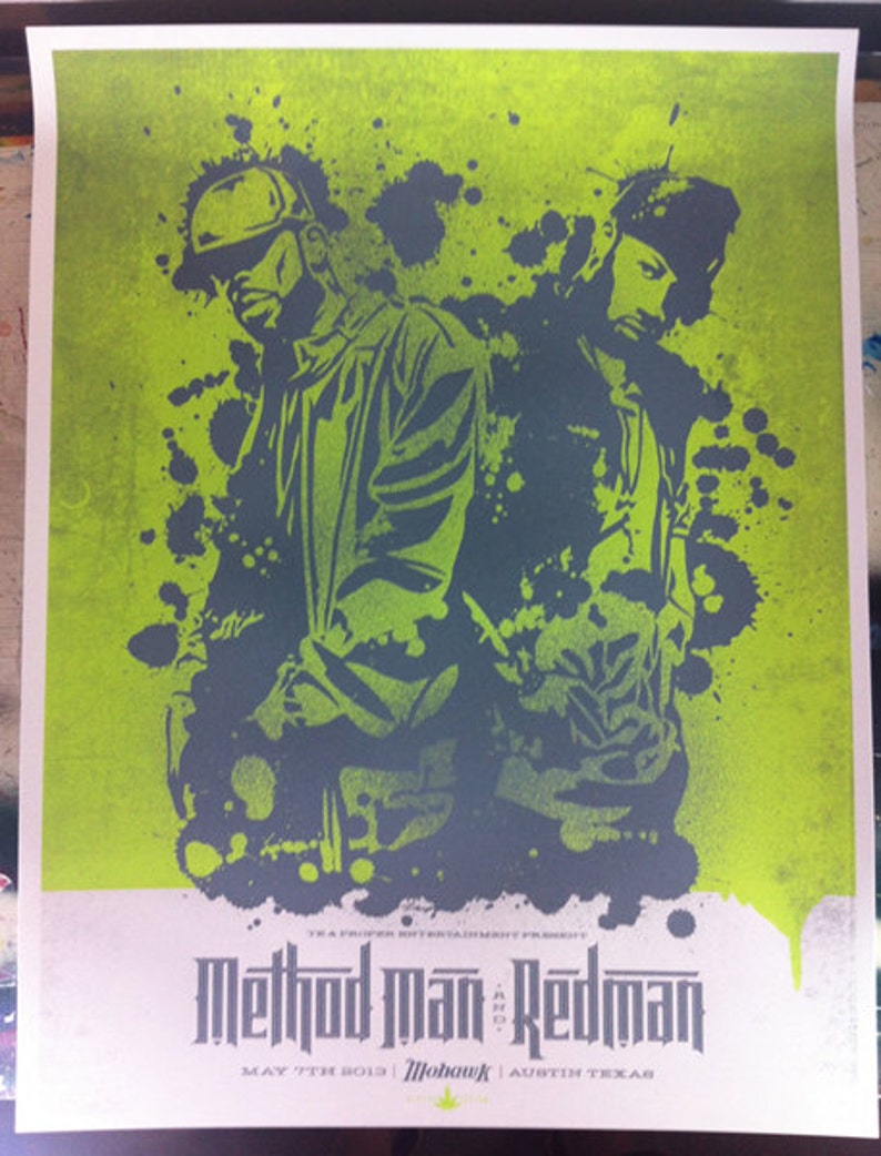 Method Man and Redman Poster Mohawk Austin Texas - Etsy