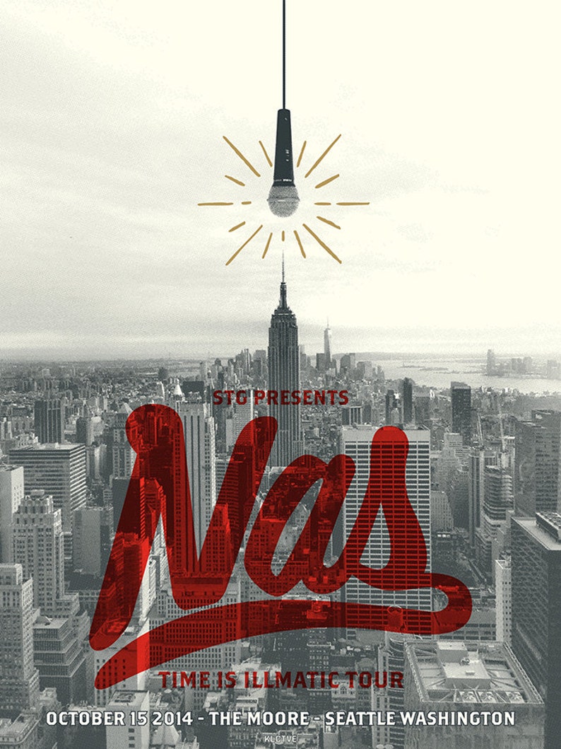 NAS Screenprinted Concert Poster - Etsy