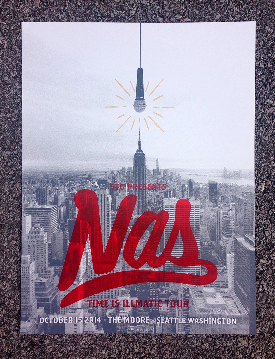 NAS Screenprinted Concert Poster - Etsy