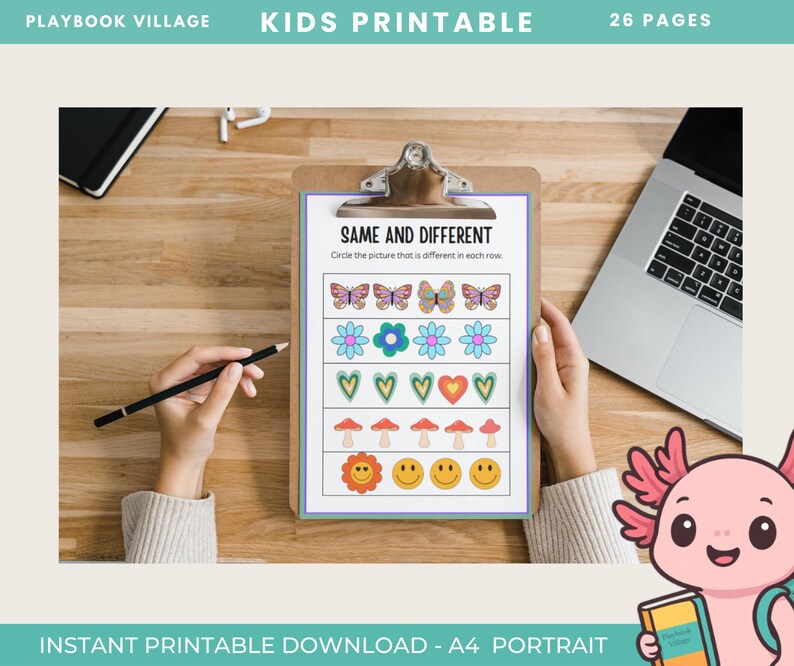 Early Learner Playbook | Printable Educational Workbook | Preschool ...